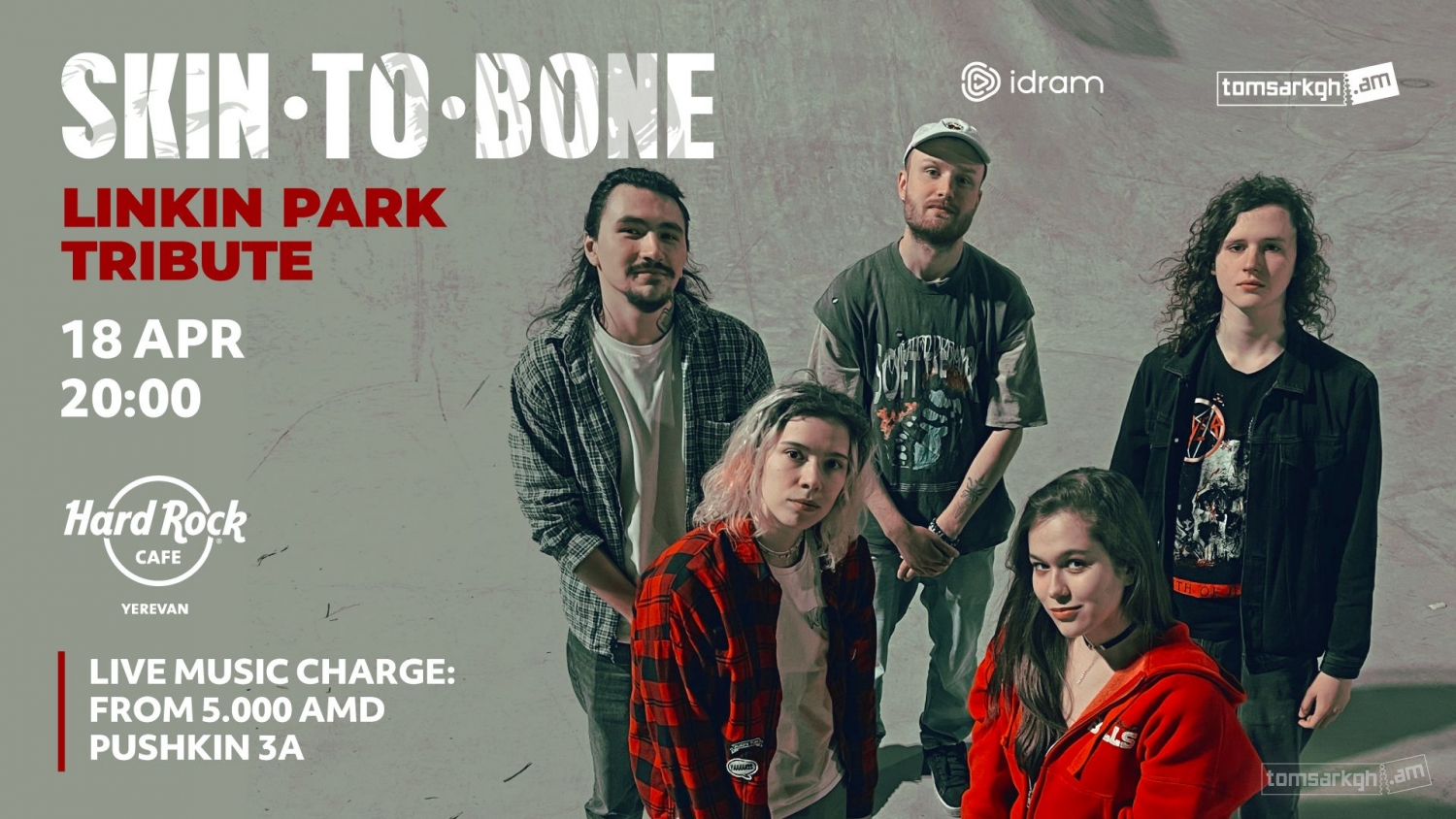 Skin To Bone – Linkin Park Tribute - Տոմսարկղ.am - միասնական տոմսային ...