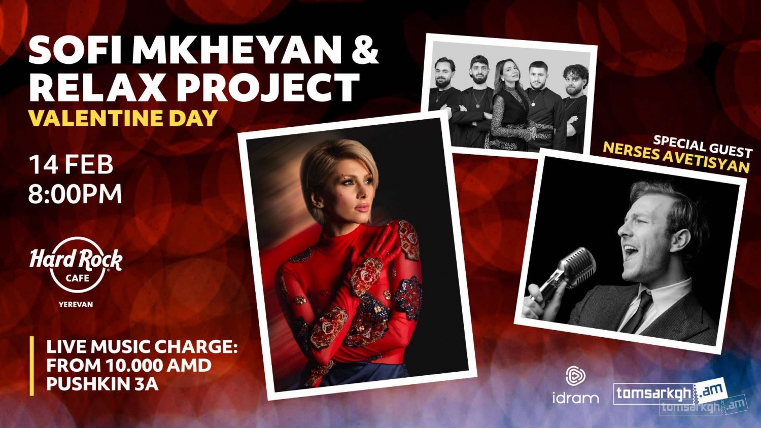Sofi Mkheyan, Relax Project, Nerses Avetisyan - Տոմսարկղ.am - միասնական տոմսային համակարգ